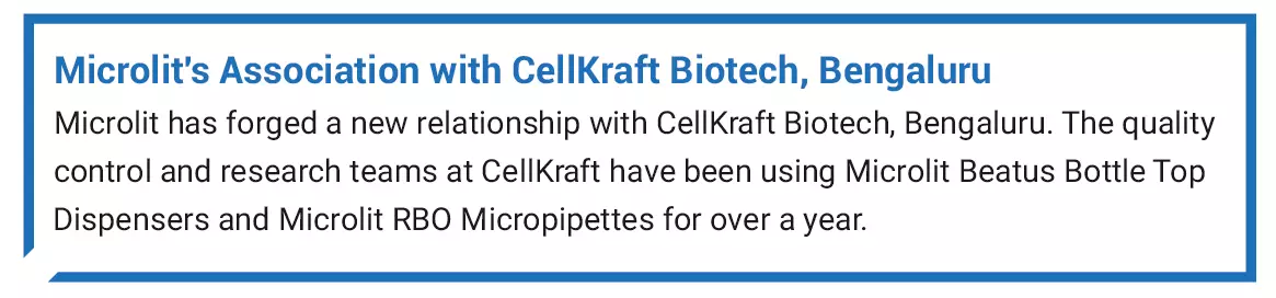 Enabling Research at CellKraft Biotech, Bengaluru | Microlit.com